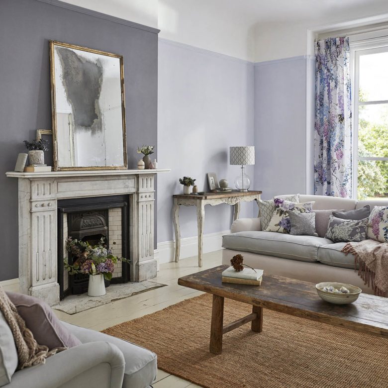 Color glicine: fascino e tocco di antico per le pareti di casa